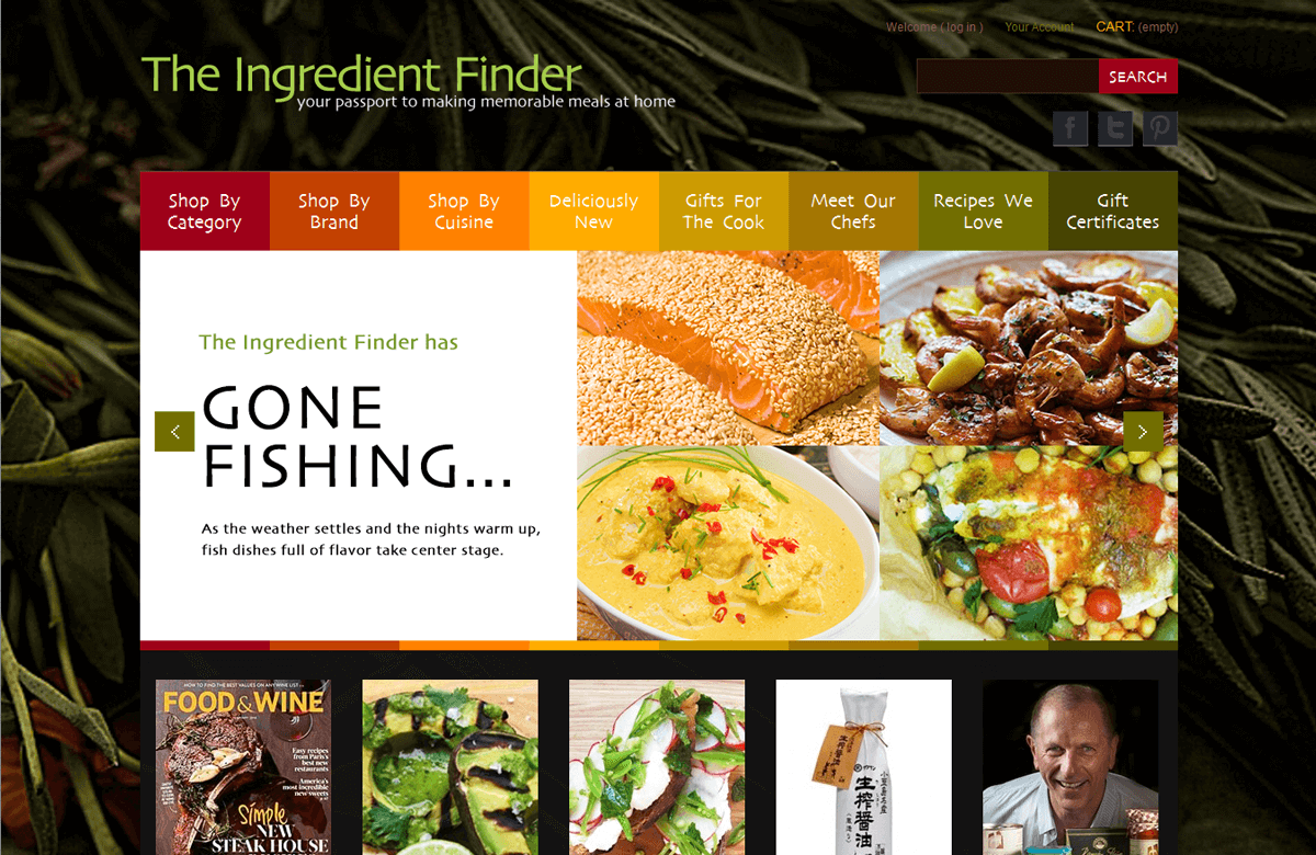 Order online - the ingredient finder eCommerce site by eGrove systems